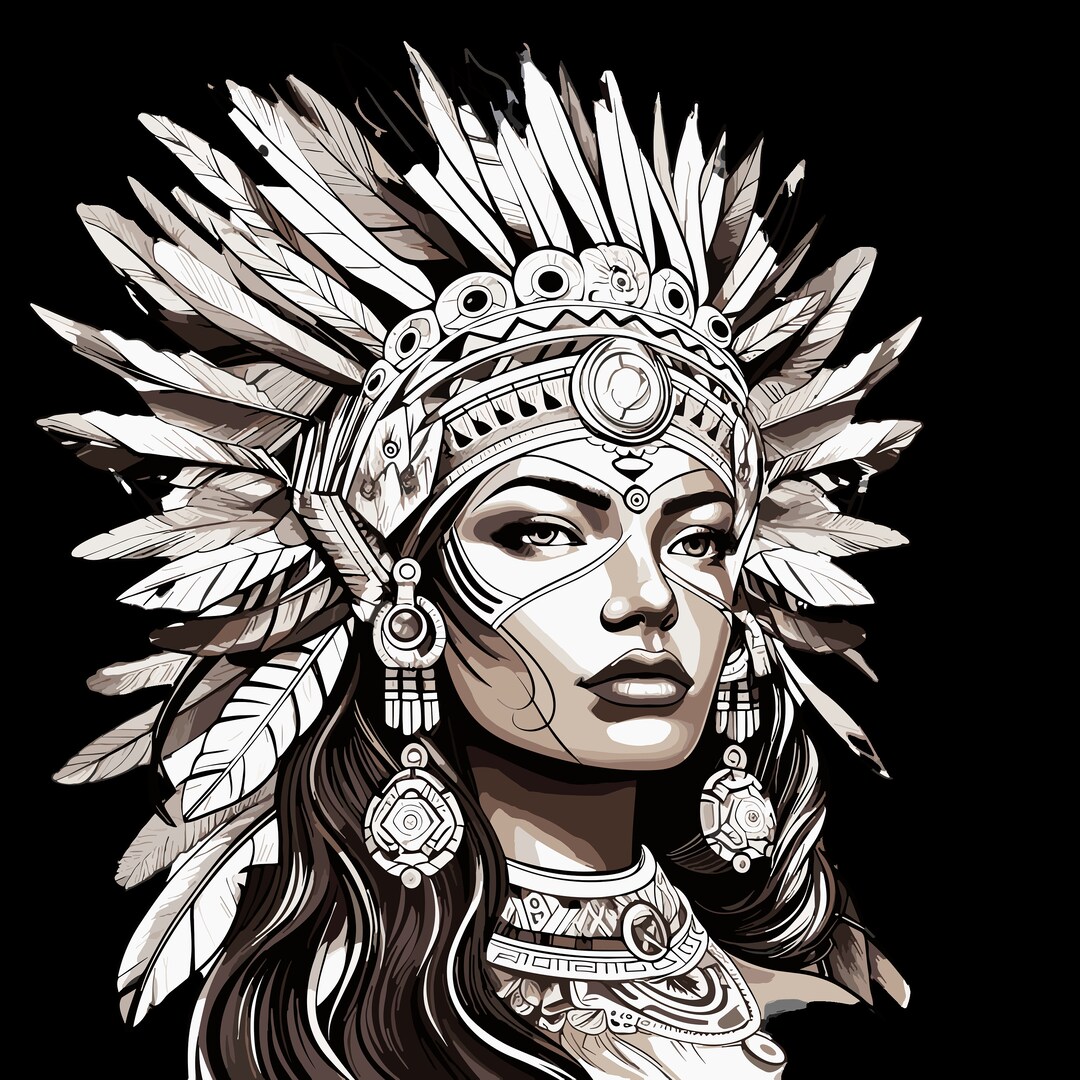 Majestic Aztec Queen - Etsy