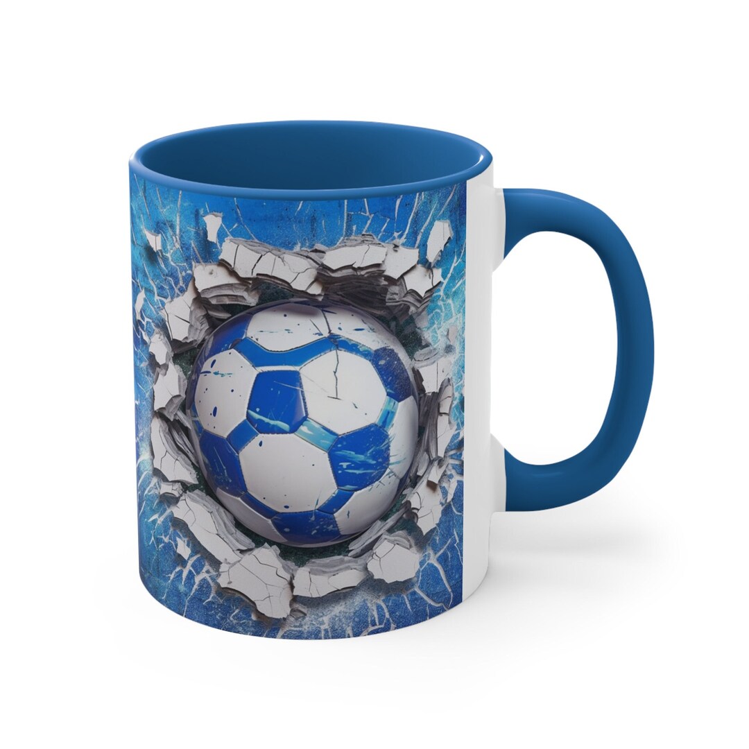 SOCCER FANS 3D MUG Soccer Ball in a Hole Soccer Lovers Gifts Soccer Mug ...