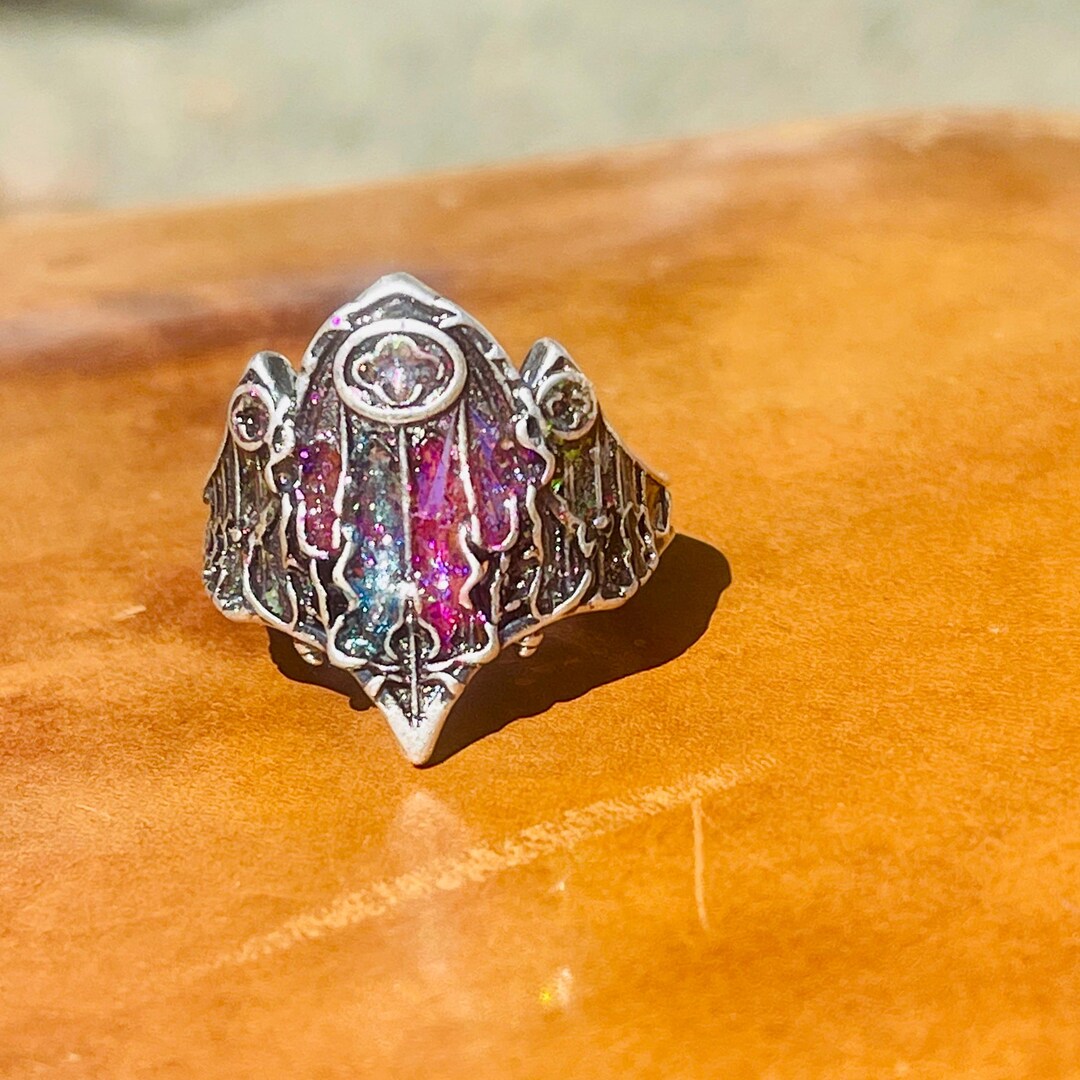 Gothic Arched Window Ring - Cathedral Gothic Magical Ring Stained Glass ...