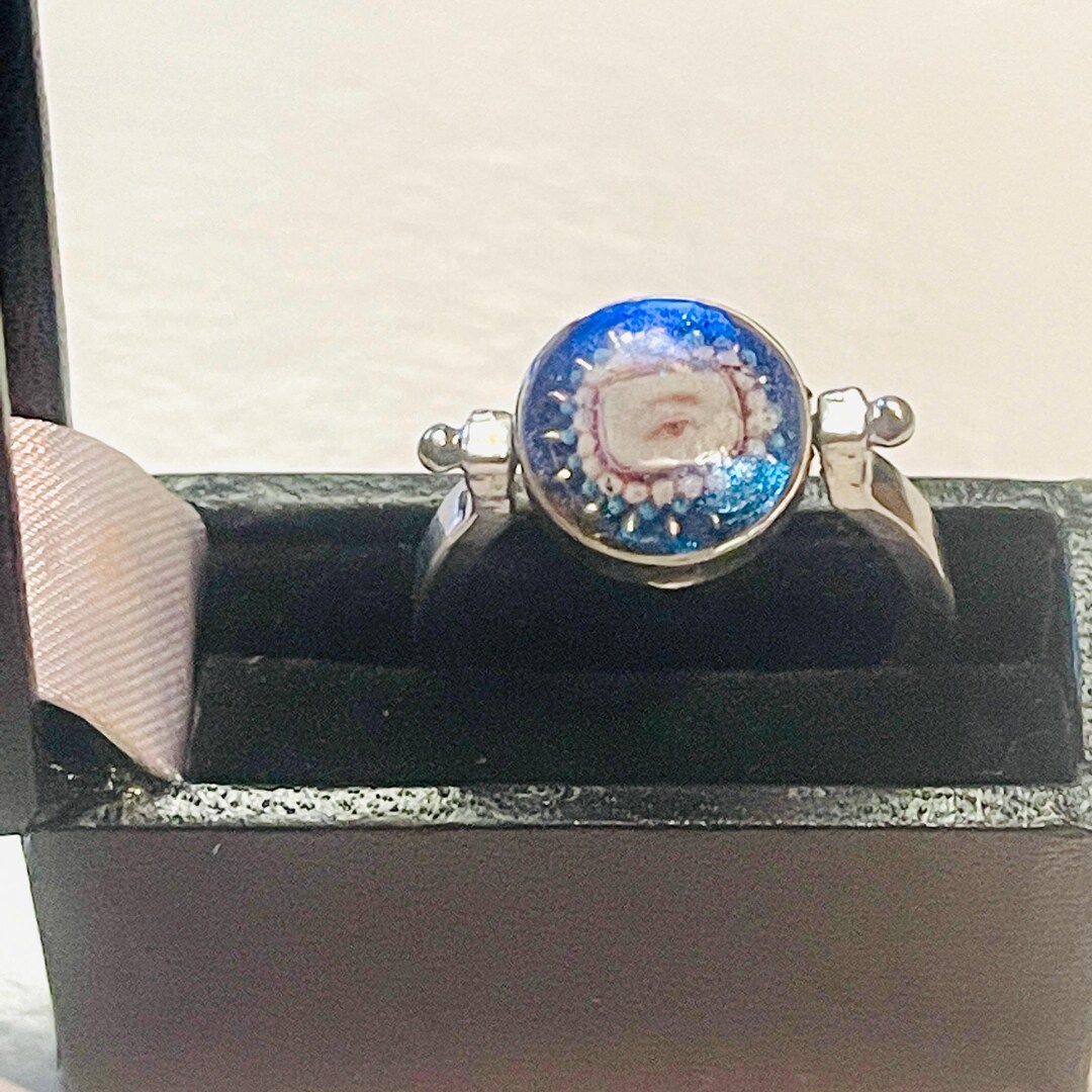 Victorian Lovers Eye Spinner Ring: Gothic Moon & Stars, Double Sided - Etsy