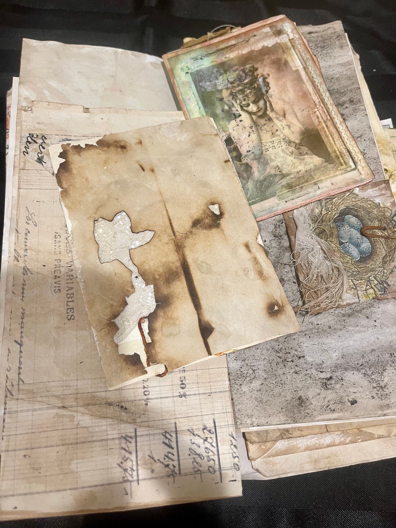 Vintage Flip Flop Journal Antique Papers Ephemera One of a Kind Journal ...