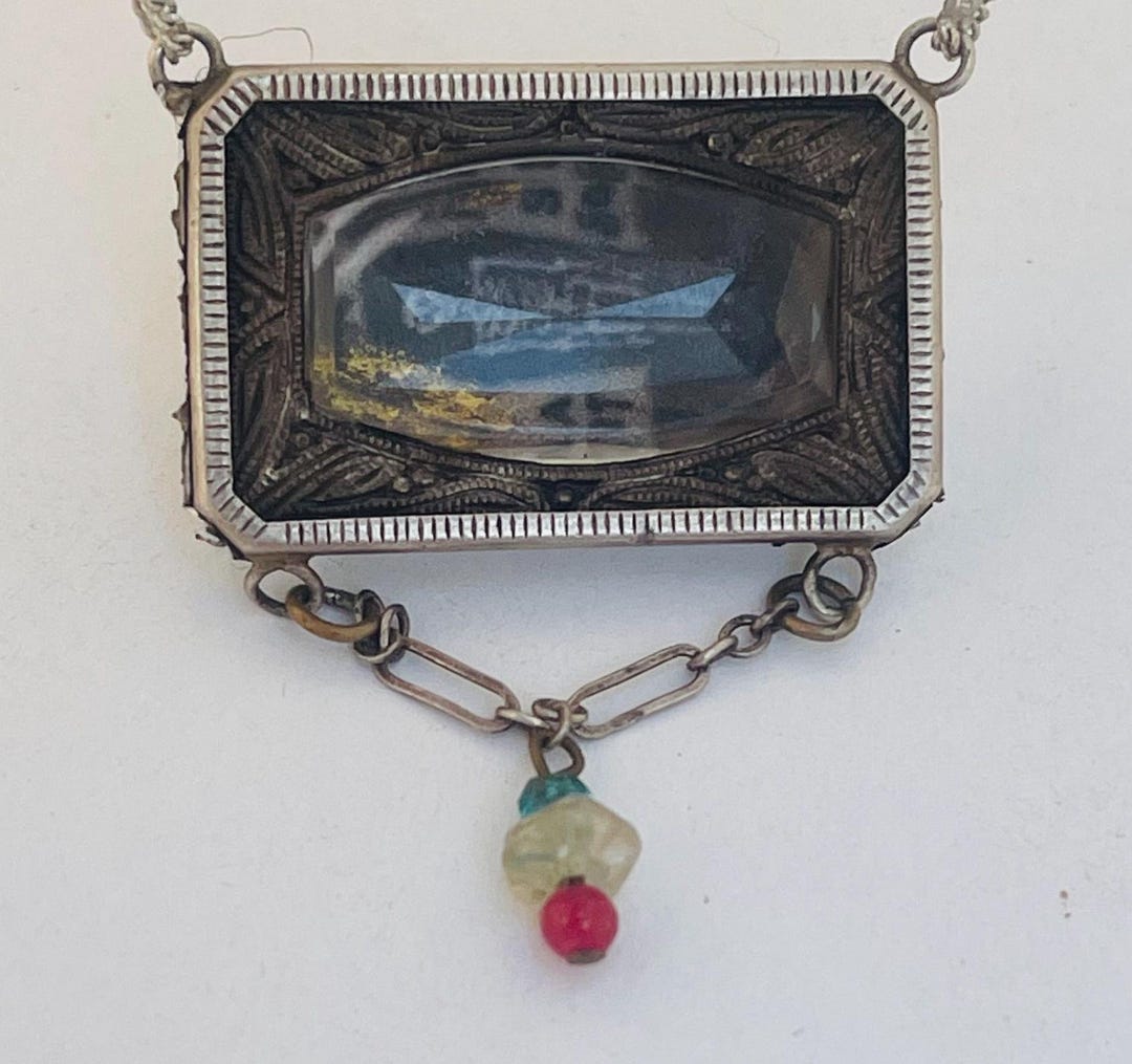 Memento Mori Coffin Pendant: Sterling Silver Stuart Crystal Necklace - Etsy