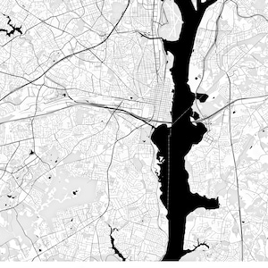 Custom Map Alexandria Virginia, Map of Alexandria, Digital Map of ...