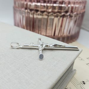 Large Sterling Silver Crucifix Pendant Necklace 6.3cm | 20 22 24 Inch ...