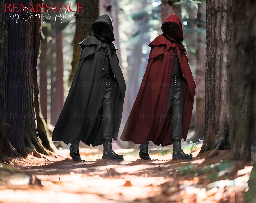 Medieval Viking Hooded Cloak Renaissance Witch Cloak Vintage - Etsy UK