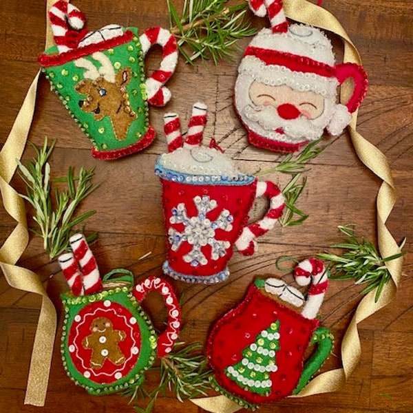 Christmas Felt Ornament - Etsy