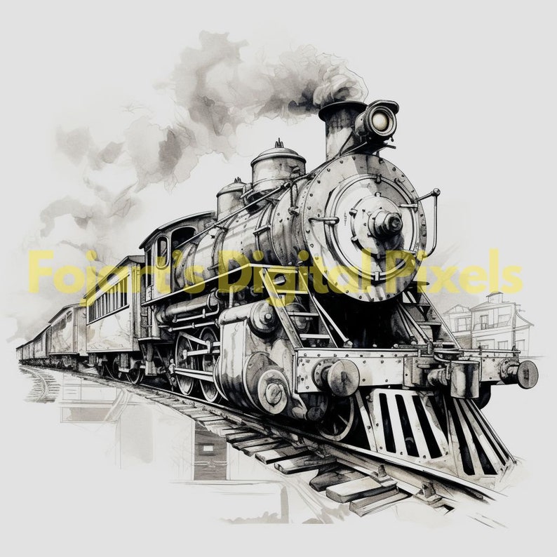 Locomotive Tattoo Ideas Locomotive Art Locomotive Artwork Steam ...