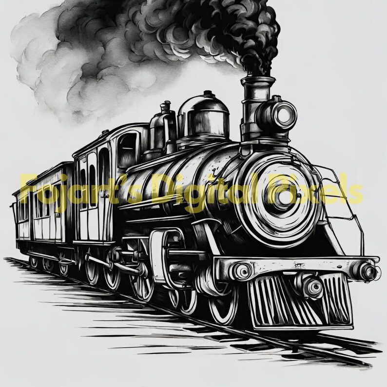Locomotive Tattoo Ideas Locomotive Art Locomotive Artwork Steam ...