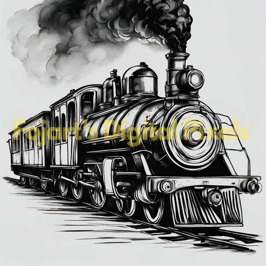Locomotive Tattoo Ideas Locomotive Art Locomotive Artwork Steam ...