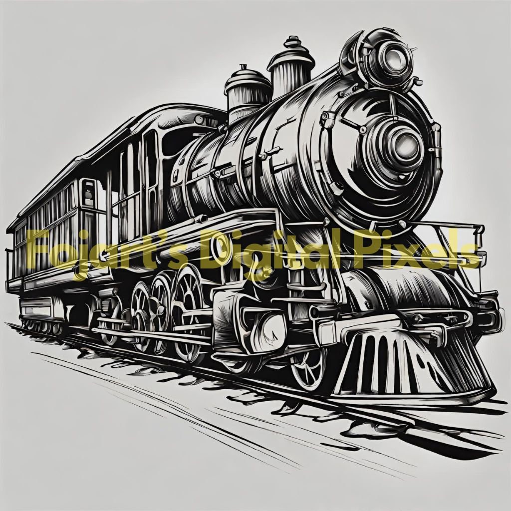 Locomotive Tattoo Ideas Locomotive Art Locomotive Artwork Steam ...