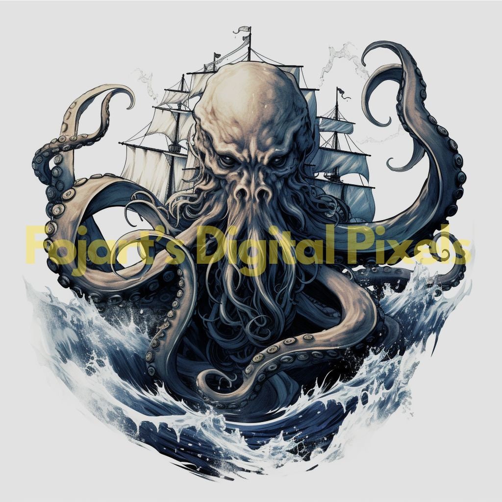 Kraken Drawing Kraken Images Kraken Artwork Kraken Fantasy Art Kraken ...