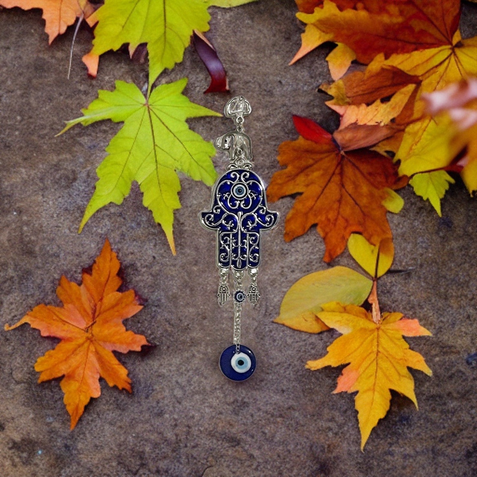 Hamza Fatima Hand Wall Hanging Evil Eye Decoration - Etsy