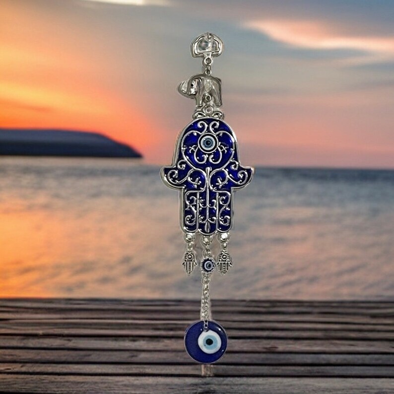 Hamza Fatima Hand Wall Hanging Evil Eye Decoration - Etsy