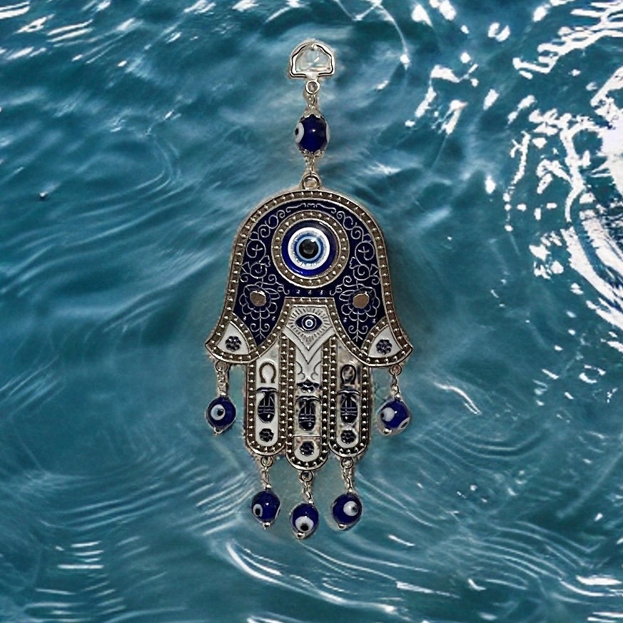 Lucky Hamza Fatima Hand Wall Hanging Evil Eye - Etsy