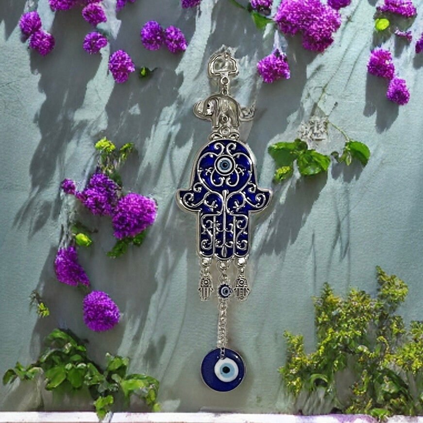Hamza Fatima Hand Wall Hanging Evil Eye Decoration - Etsy