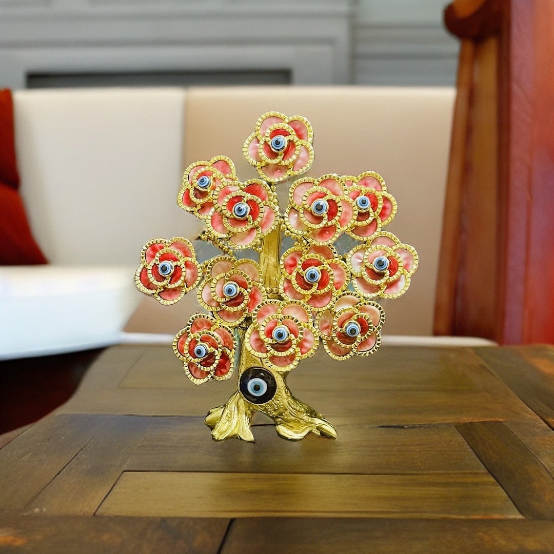Lucky Money Tree Flowers Evil Eye Decoration Decor - Etsy