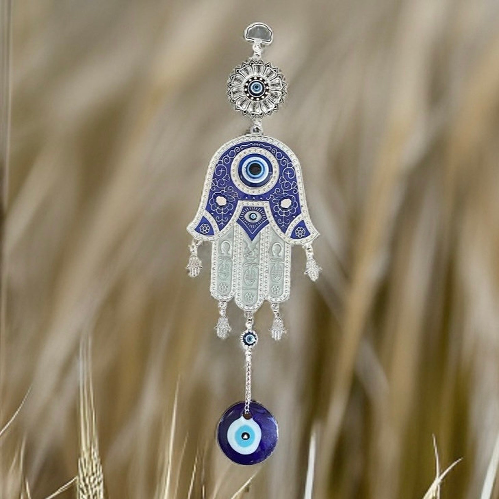 Hamza Fatima Hand Wall Hanging Evil Eye - Etsy