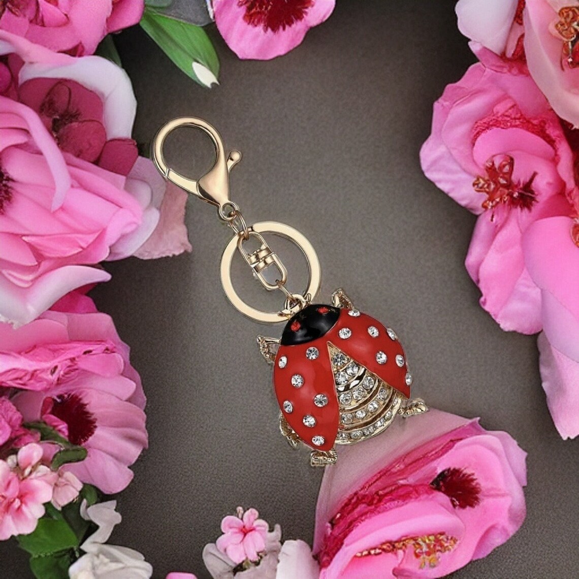 Lucky Ladybug Car Keychains Animals Ornaments Car Keychains - Etsy