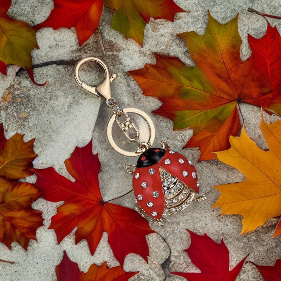 Lucky Ladybug Car Keychains Animals Ornaments Car Keychains - Etsy