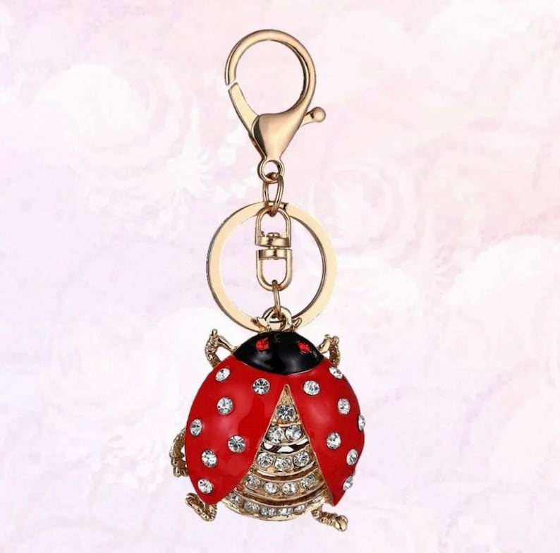 Lucky Ladybug Car Keychains Animals Ornaments Car Keychains - Etsy
