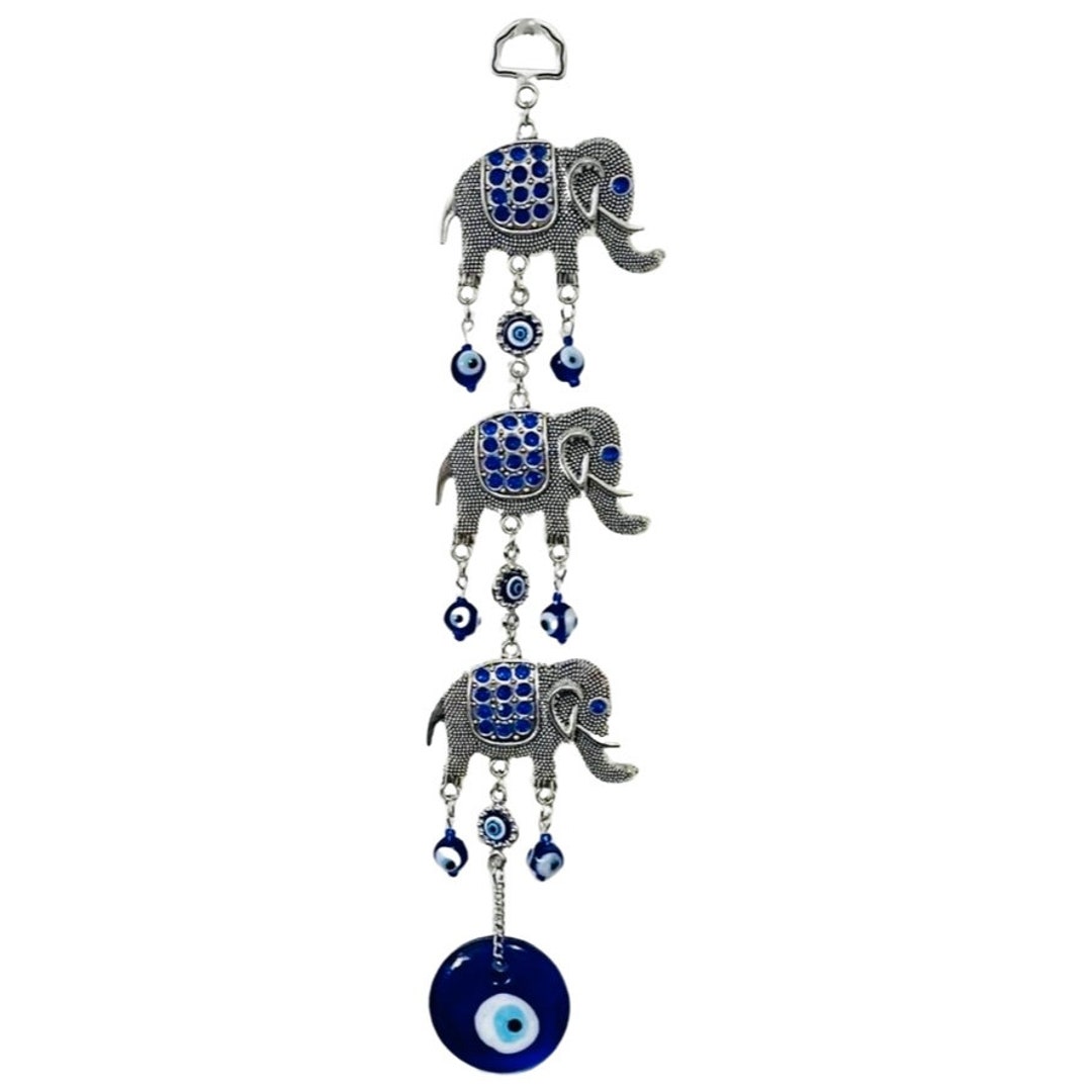 Lucky Elephants Wall Hanging Evil Eye Decoration - Etsy