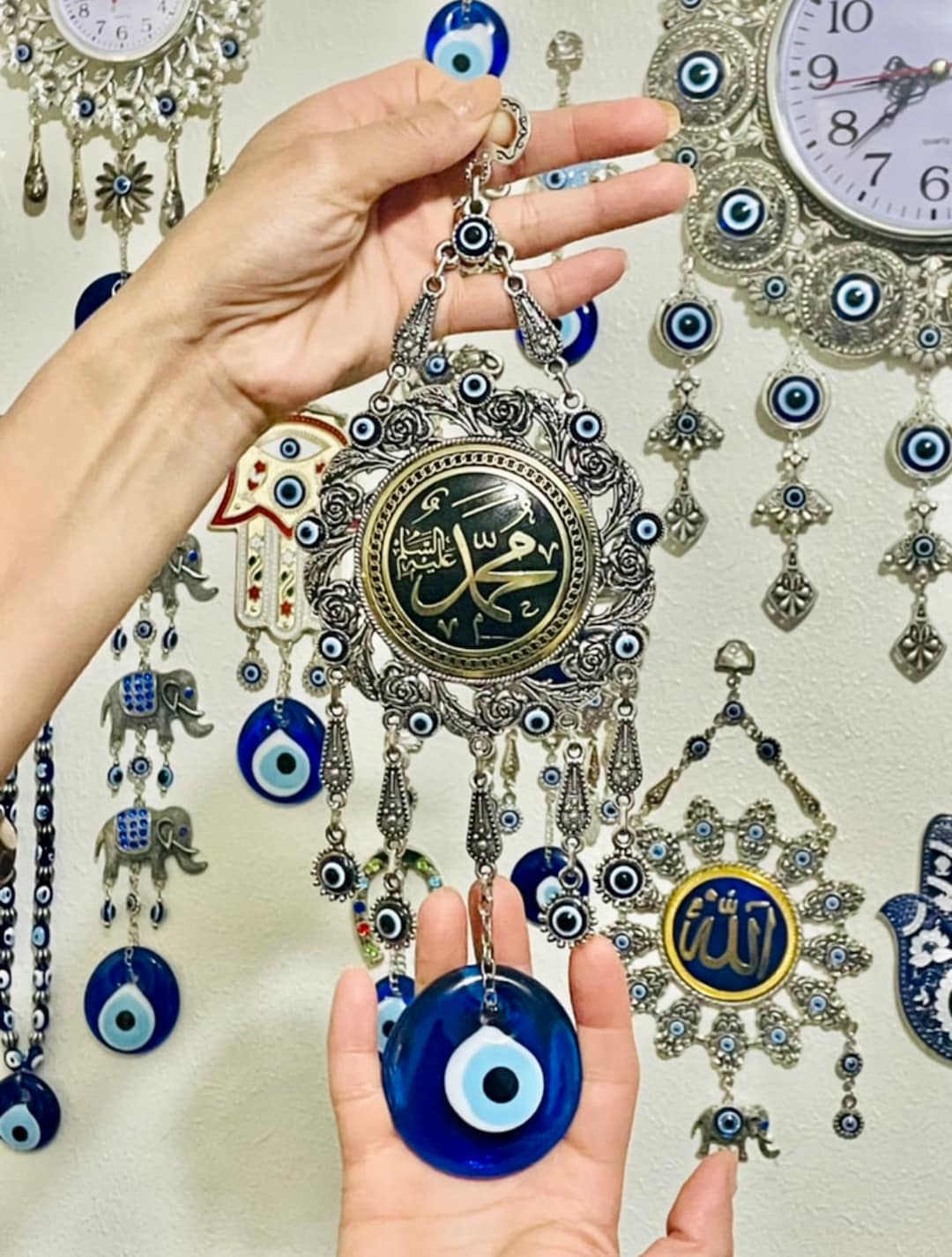 Turkish Handmade Lucky Prophet Mohammed Word Wall Hanging Decoration - Etsy