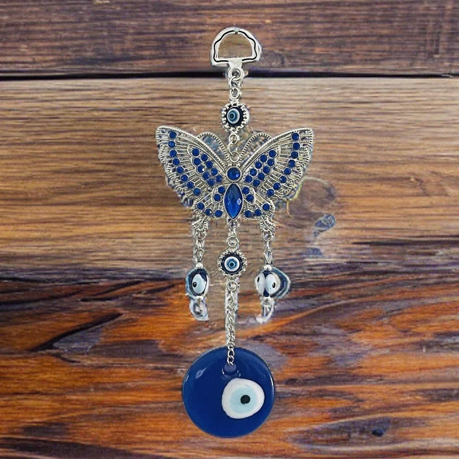 Lucky Butterfly Evil Eye Wall Hanging Decoration - Etsy
