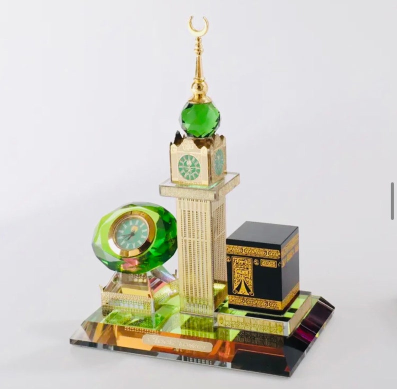 Muslim Kaaba Clock Tower Model Islamic Architecture Souvenirs Home ...