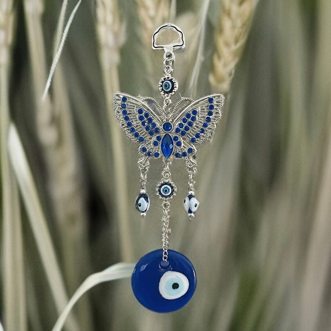 Lucky Butterfly Evil Eye Wall Hanging Decoration - Etsy