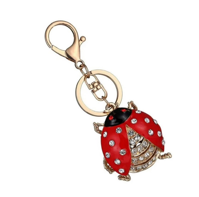 Lucky Ladybug Car Keychains Animals Ornaments Car Keychains - Etsy