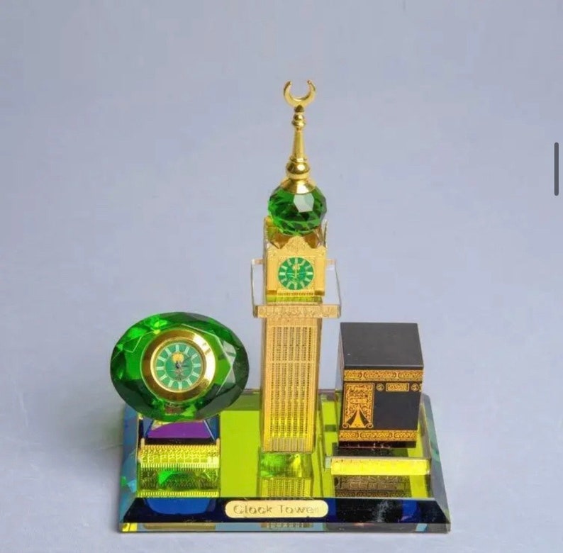 Muslim Kaaba Clock Tower Model Islamic Architecture Souvenirs Home ...