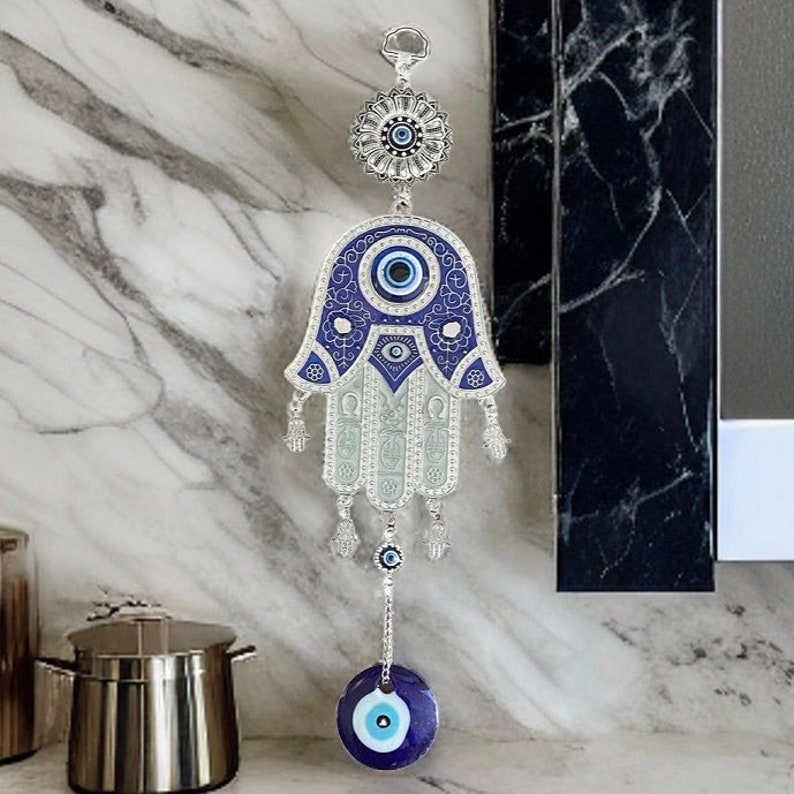 Hamza Fatima Hand Wall Hanging Evil Eye - Etsy