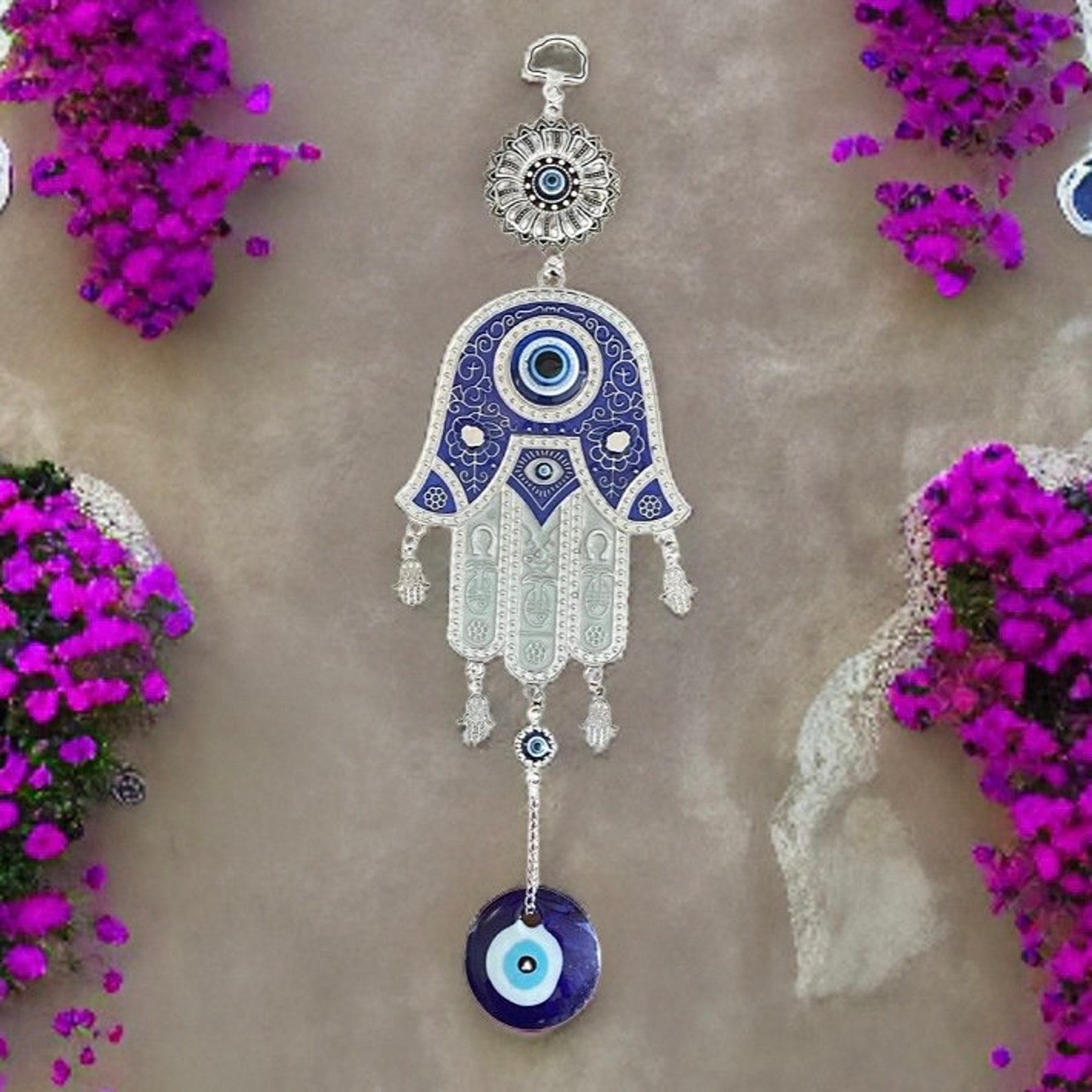Hamza Fatima Hand Wall Hanging Evil Eye - Etsy