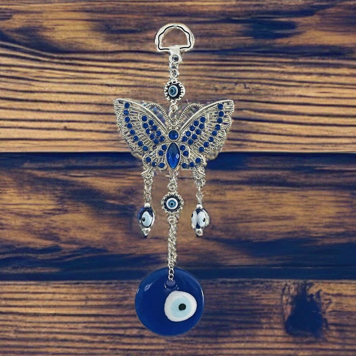 Lucky Butterfly Evil Eye Wall Hanging Decoration - Etsy