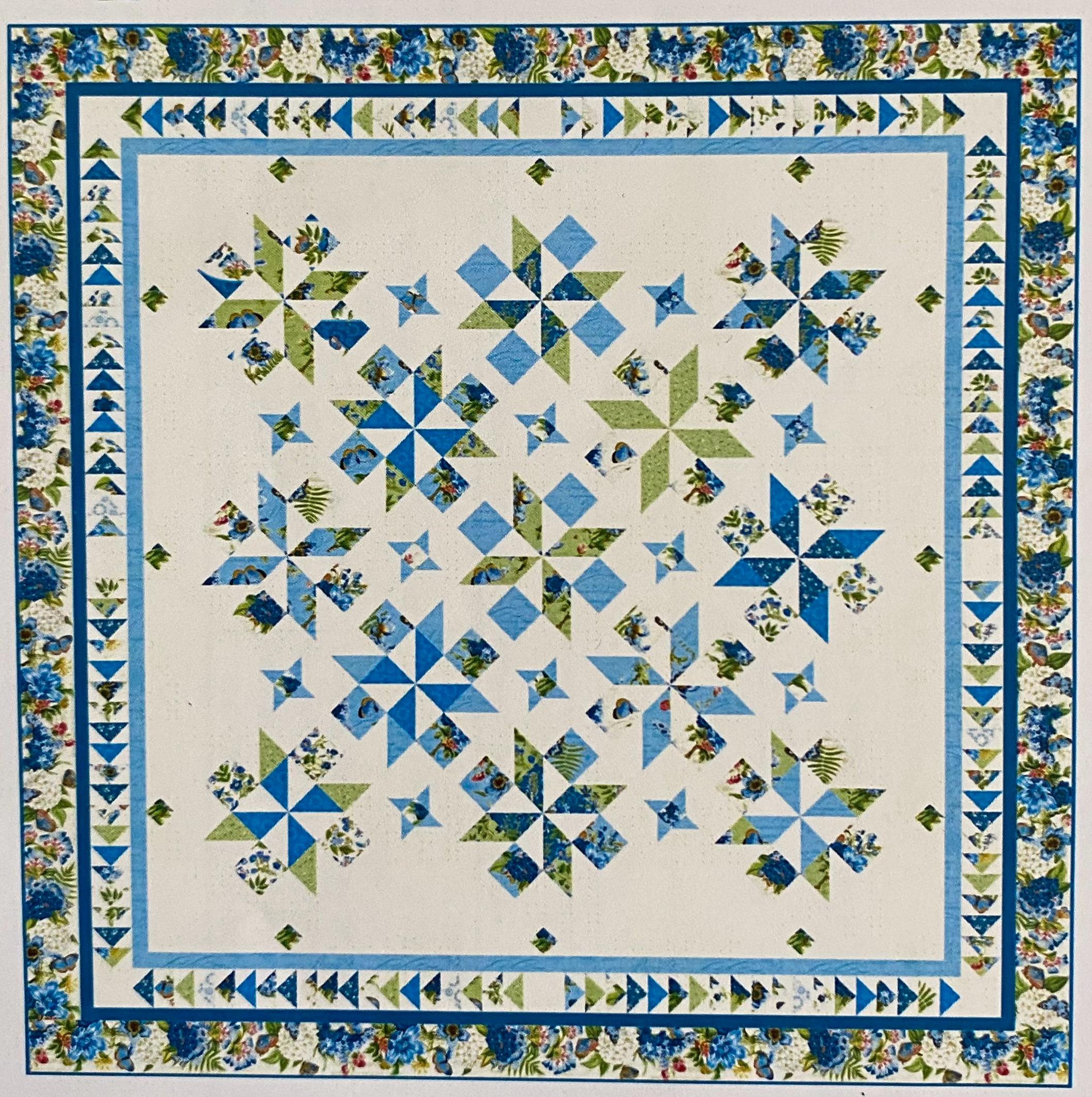 Pinwheels With Attitude Quilt Pattern: Fat Quarter Friendly, Flying ...
