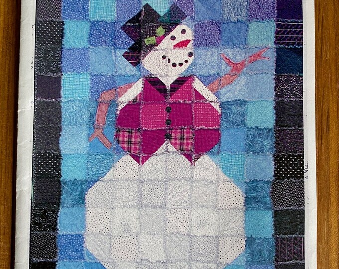 Rag Quilt Pattern, Frosty the Snowman Rag Quilt Pattern, Christmas Rag ...