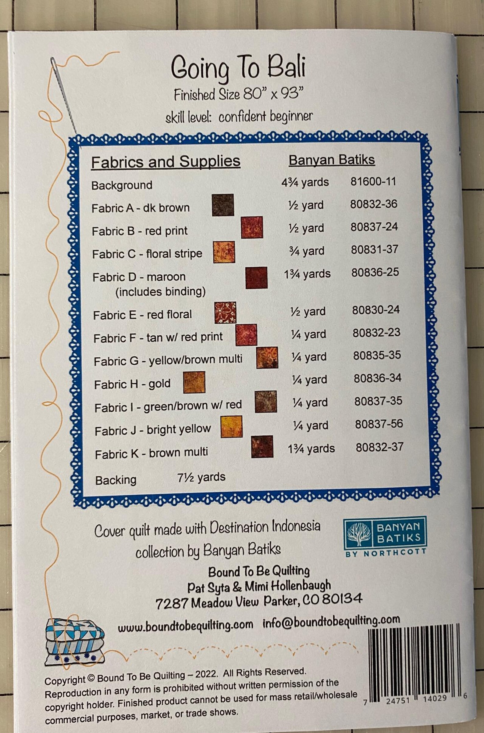 Bali Quilt Pattern: Modern Beginner Quilt (80x93 Inches) - Etsy