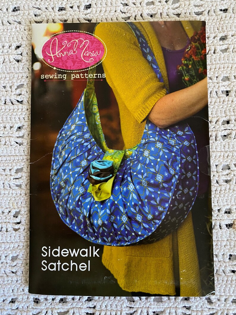 New Anna Maria Fabric Handbag Sewing Pattern Called Sidewalk Satchel - Etsy