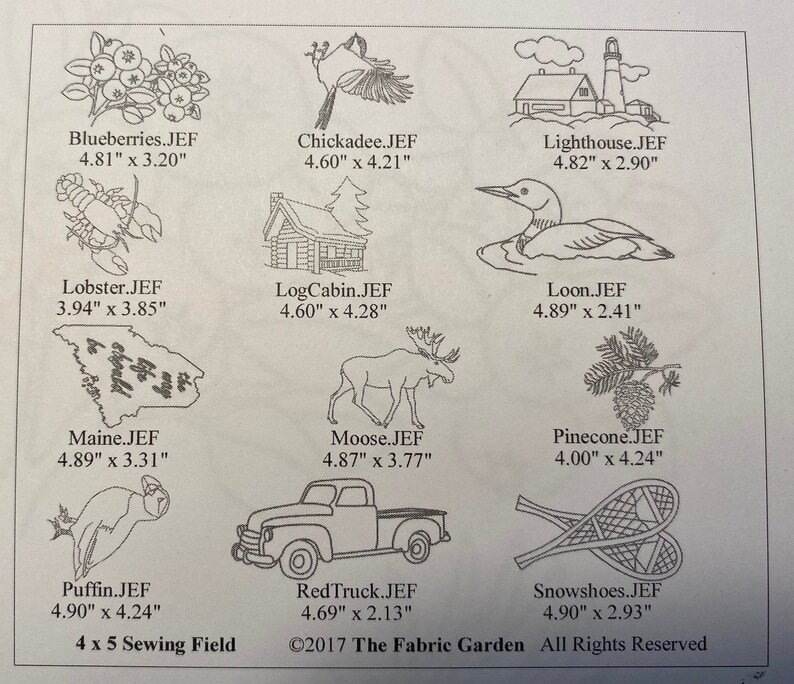 Red Work Hand Embroidered Quilt Blocks With a Maine Vacationland Theme ...