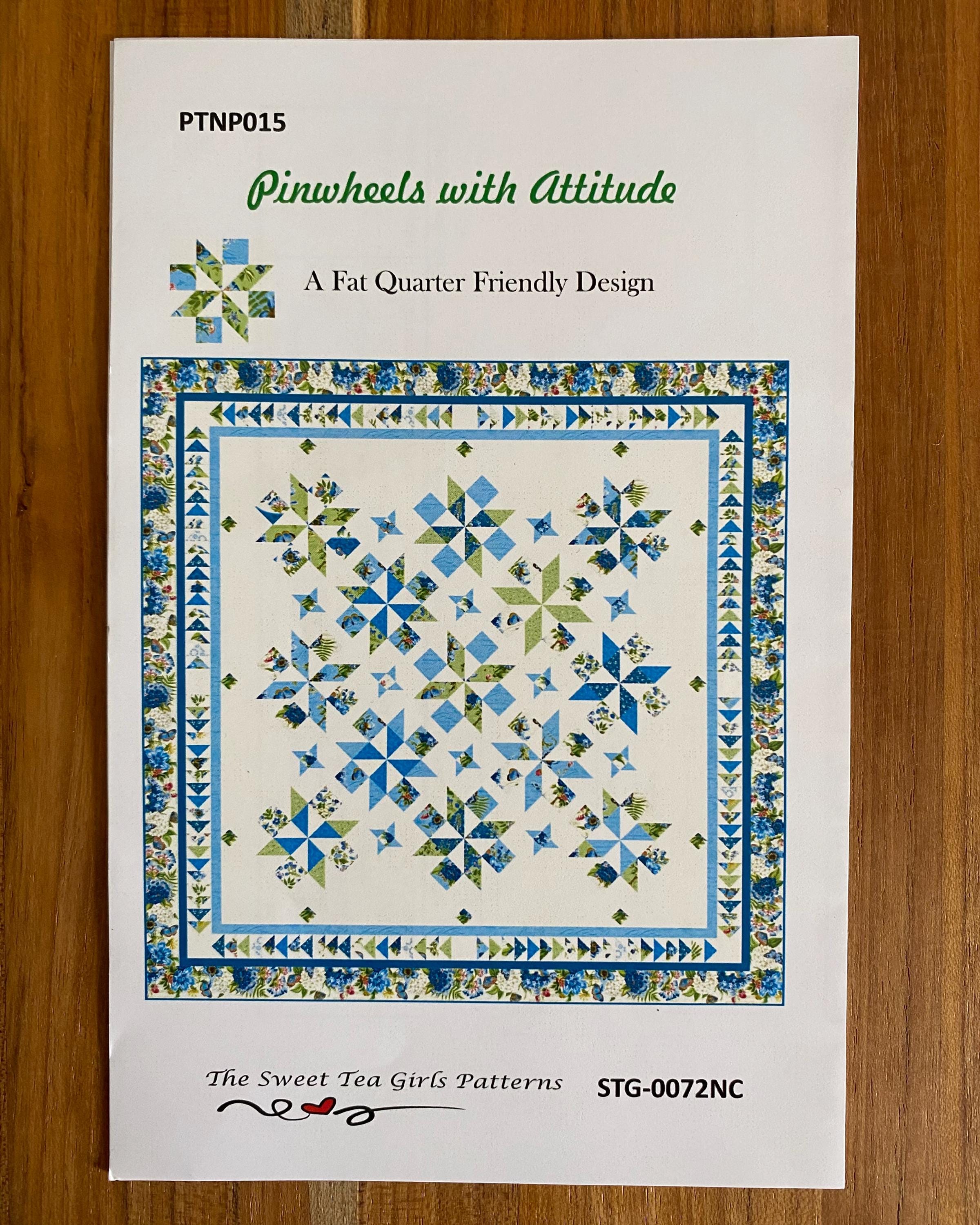 Pinwheels With Attitude Quilt Pattern: Fat Quarter Friendly, Flying ...