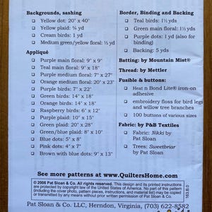 A Sunday Drive Quilt Pattern by Pat Sloan: Applique Patchwork, 66" X 66 ...