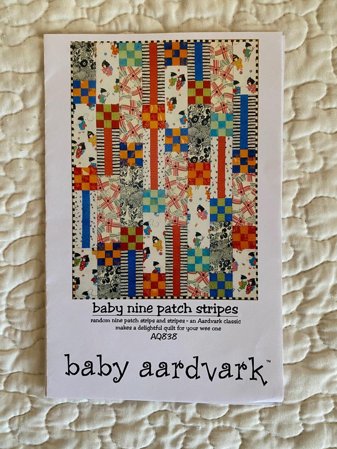 Quilt Pattern--"baby Nine Patch Stripes" --baby Aardvark (2009) - Etsy