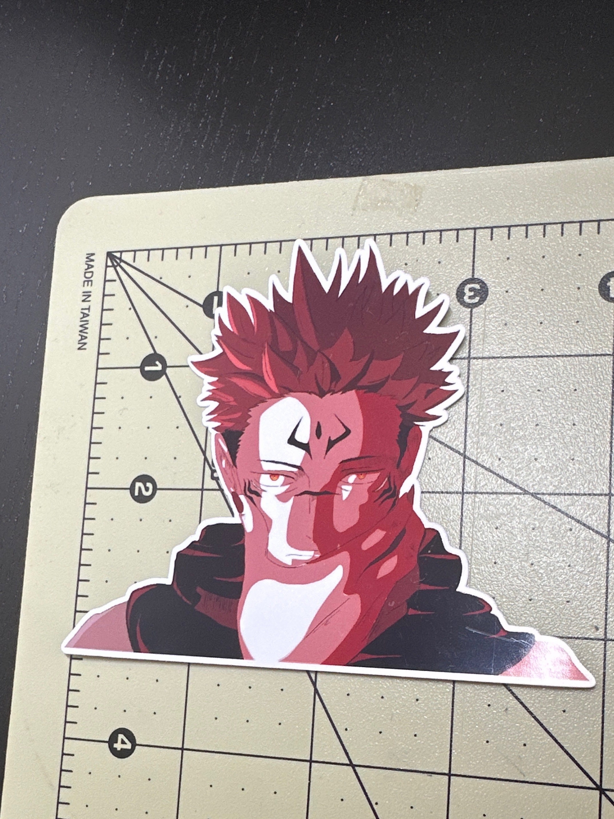 S U K U N a // Original Anime Red Style Sticker JJK - Etsy