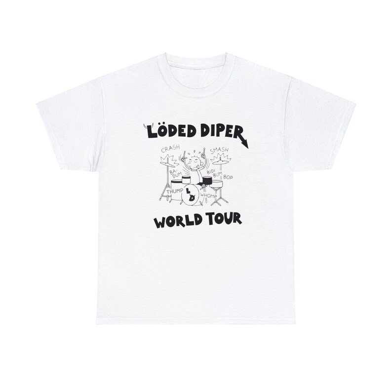 Loded Diper World Tour T-shirt, Diary of a Wimpy Kid Shirt, Rodrick ...