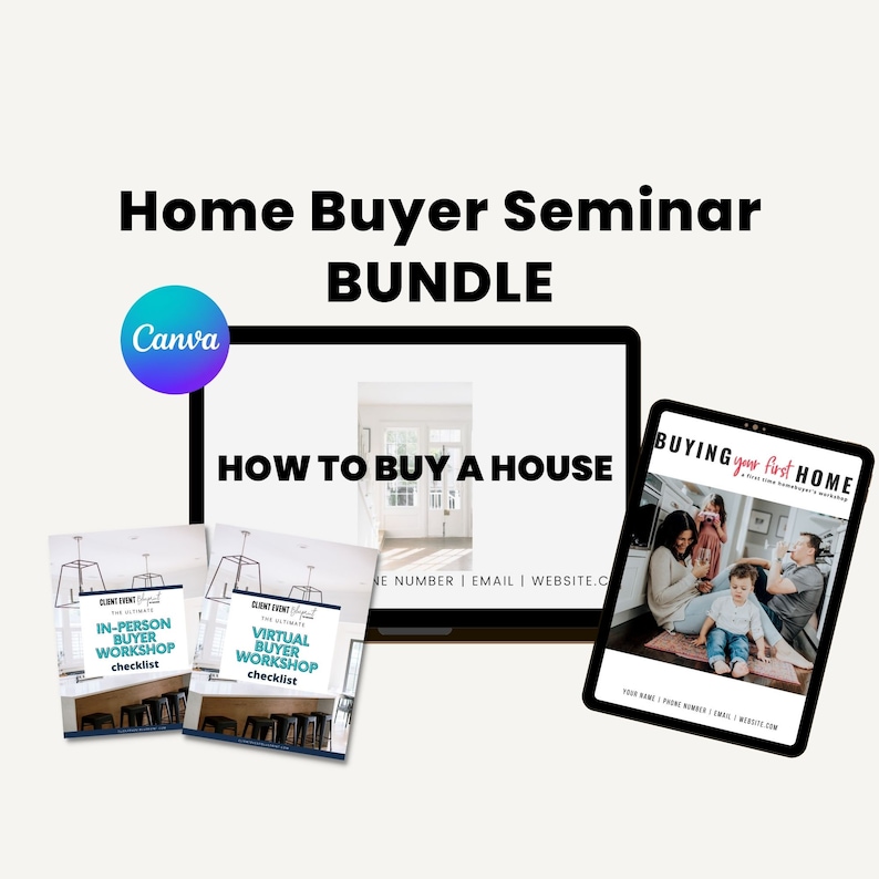 Home Buyer's Workshop BUNDLE | First Time Home Buying Seminar Bundle ...