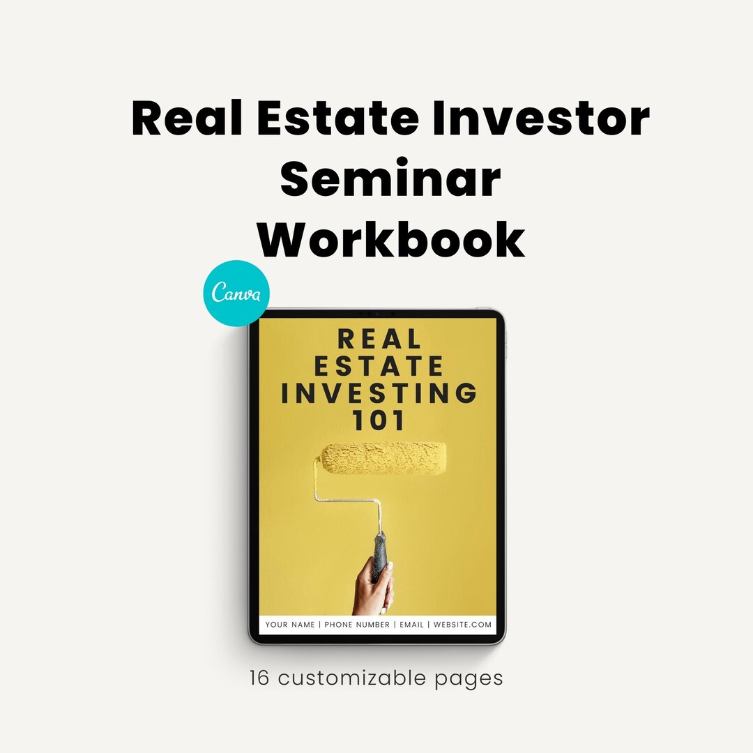 Real Estate Investor Workshop | Property Investing Seminar Workbook ...