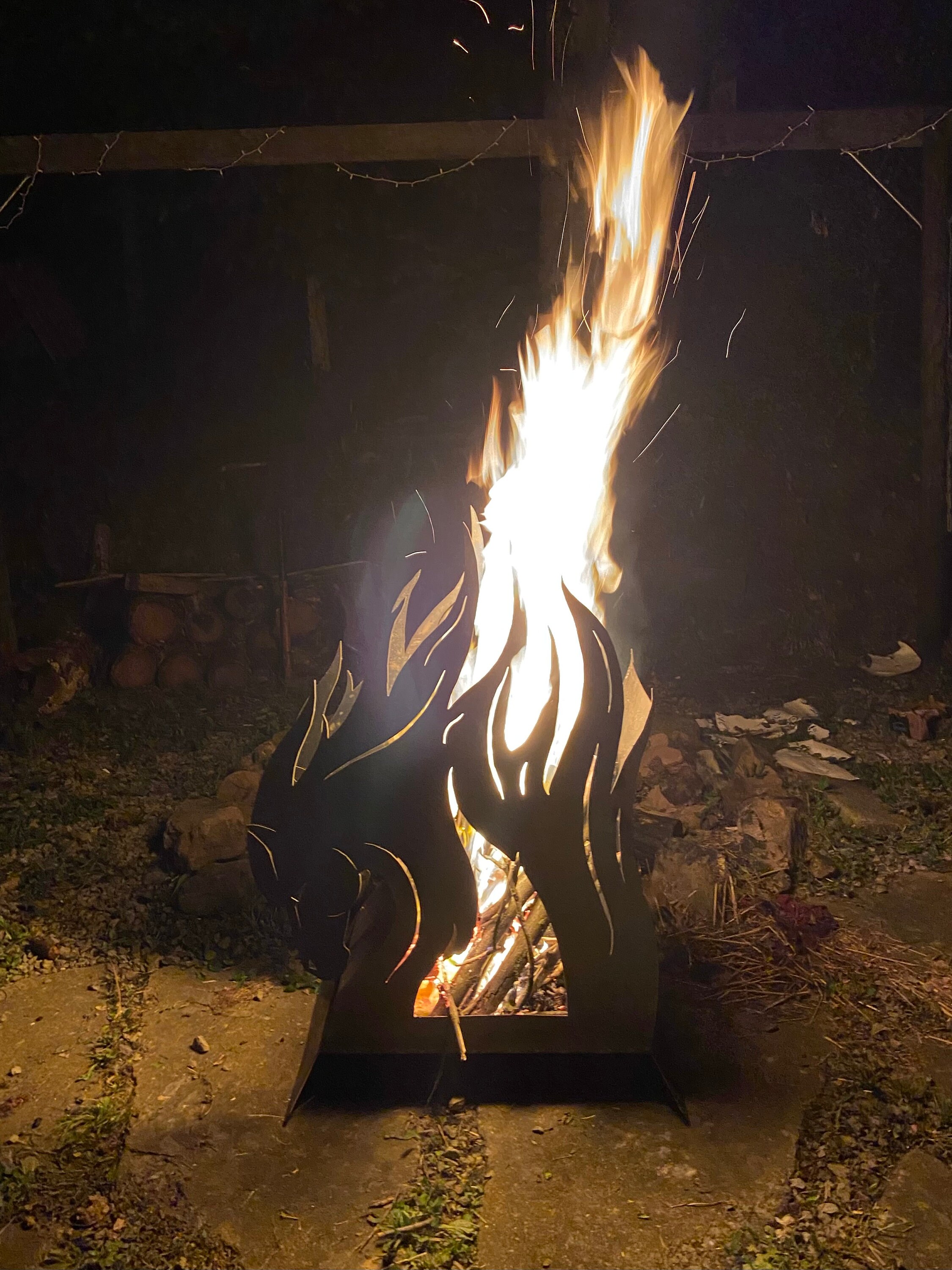 Steel Horse Head Flaming Fire Box Fire Pit Custom Fire Rings Hand ...