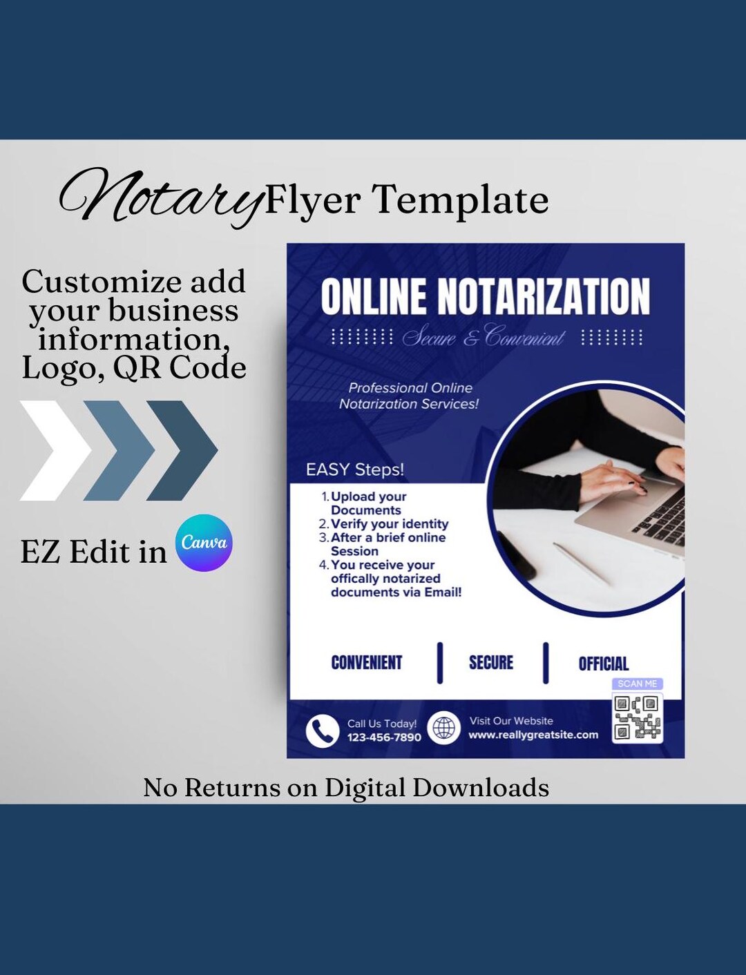 Professional Notary Flyer Template | Notary Marketing | Notary Business ...