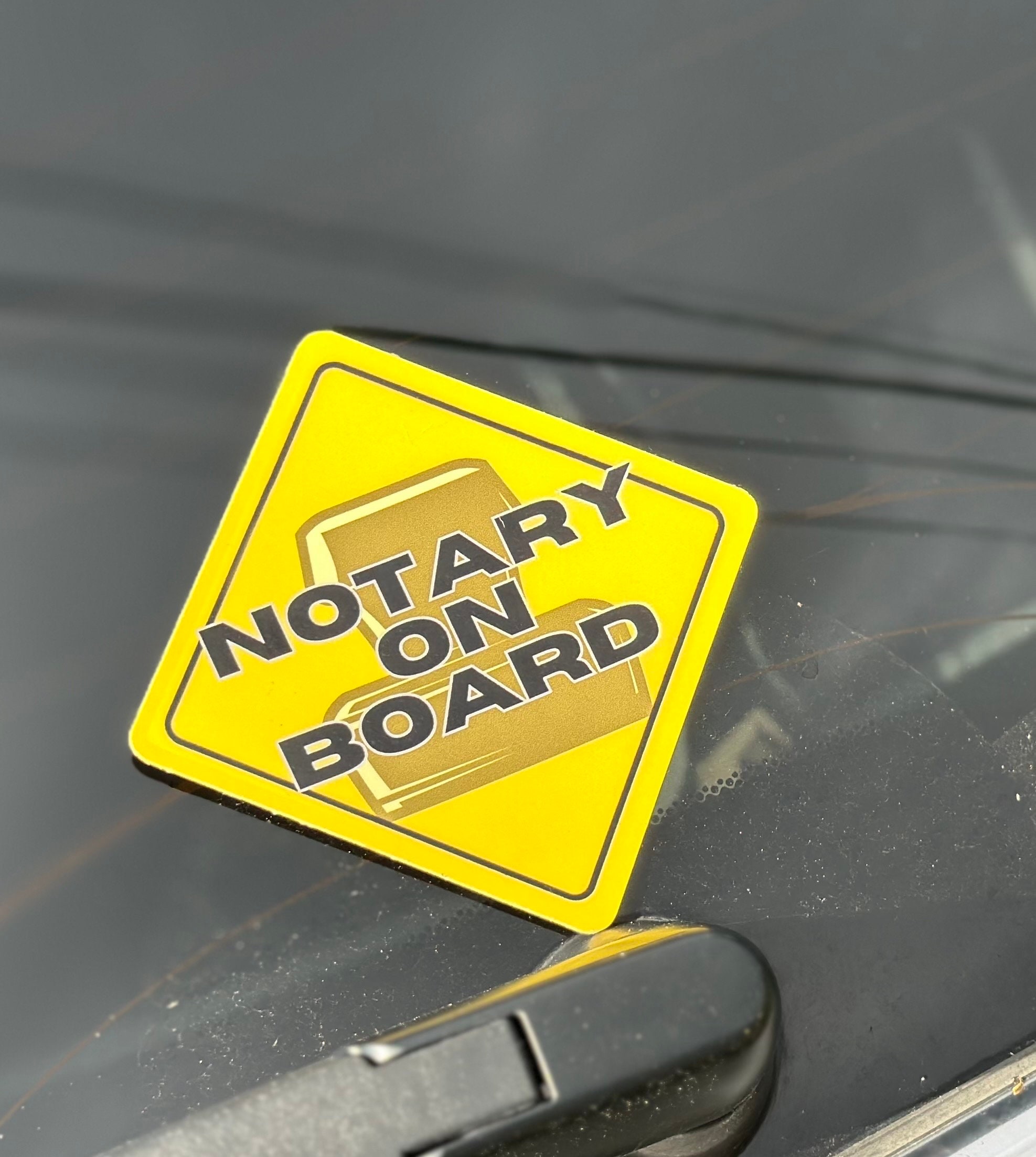 Notary on Board Sticker Notary Public Sticker Mobile Notary Water ...