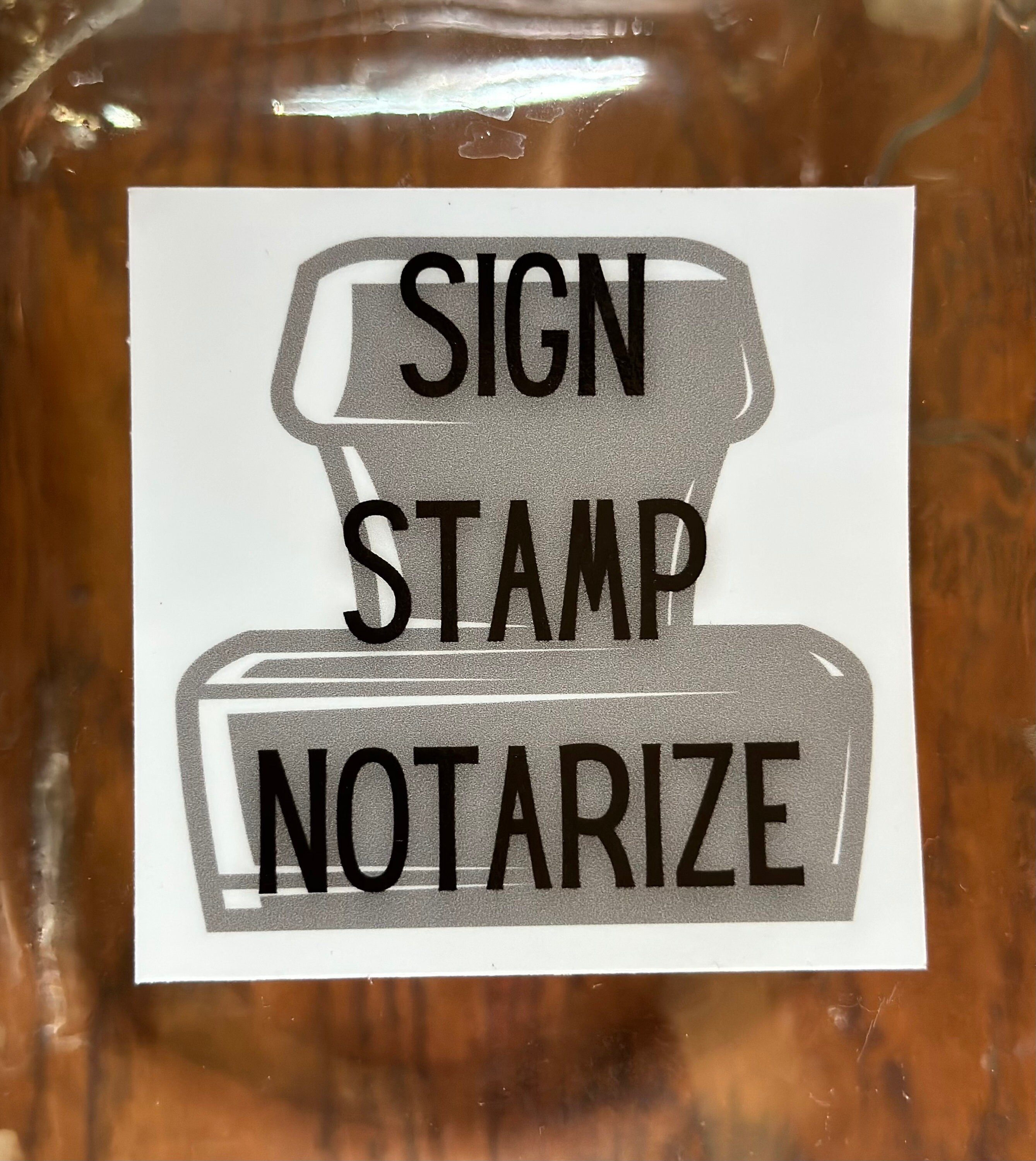 Notary Sticker Sign Stamp Notarize Notary Public Sticker - Etsy
